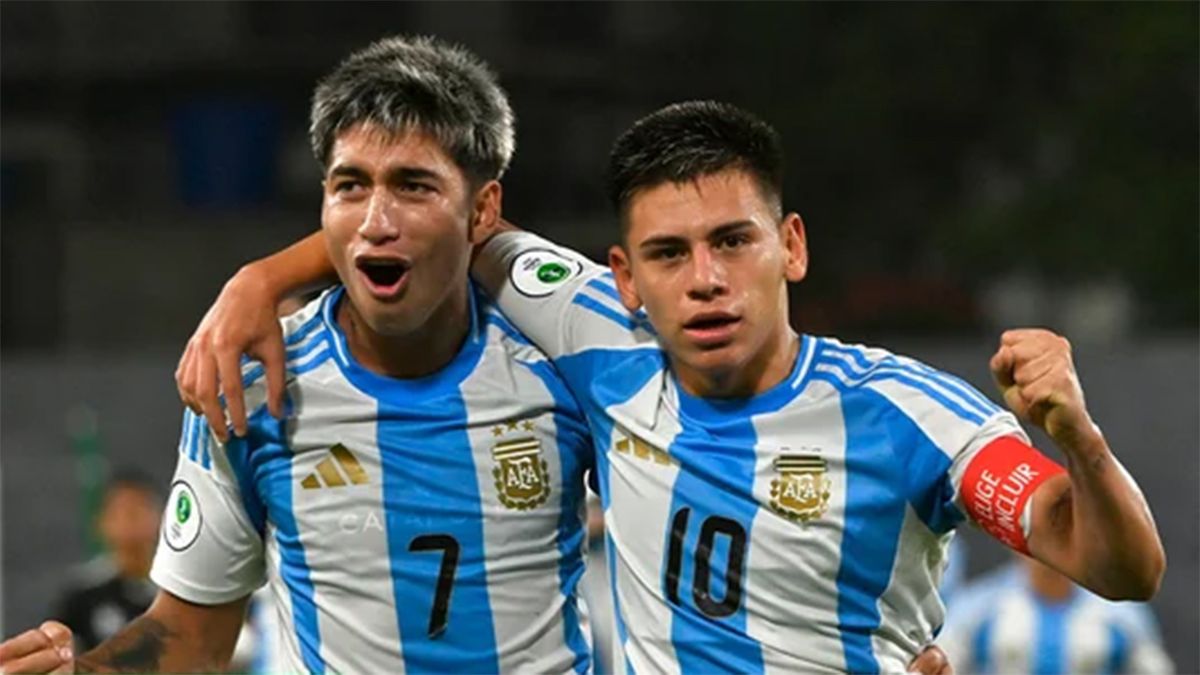 La Selección Argentina Sub-20 venció agónicamente a Colombia y ...