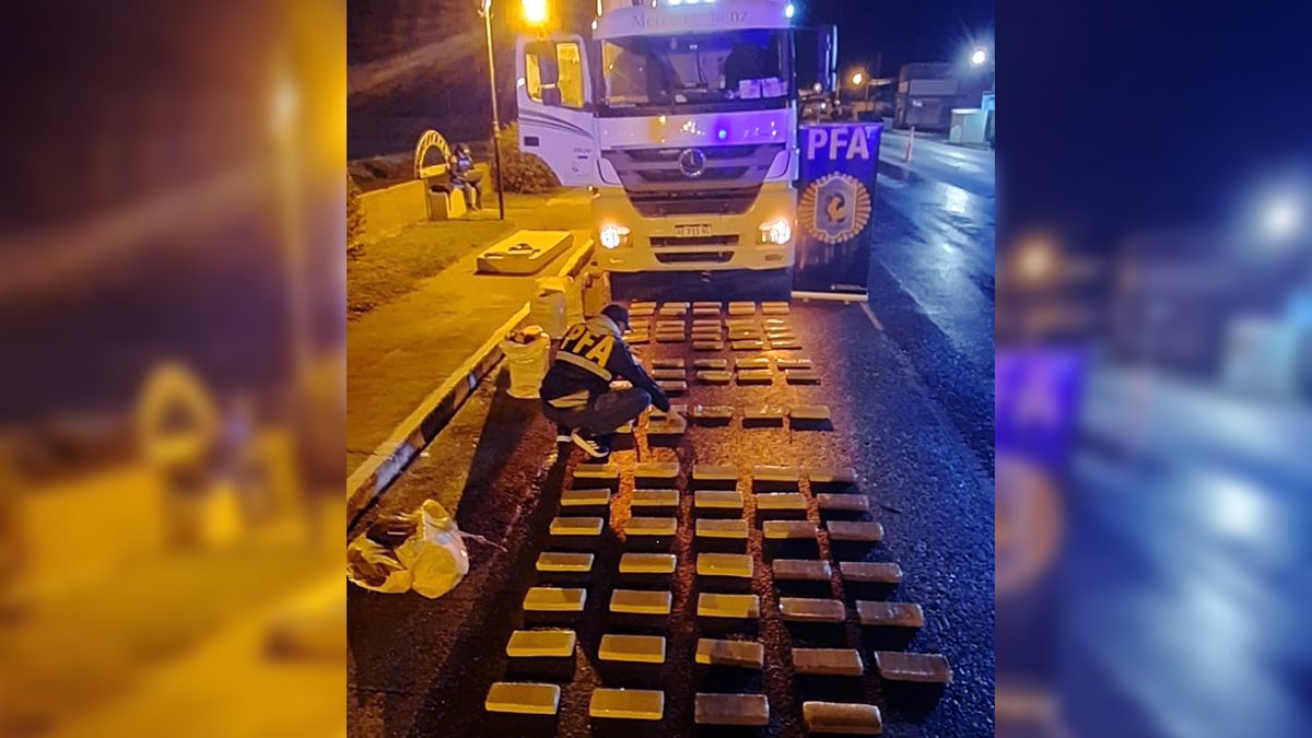 Detienen a un camionero con 78 kilos de marihuana