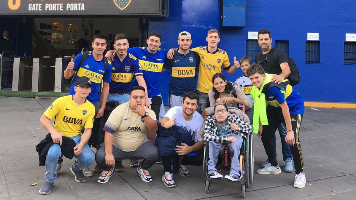 Deheza: Adrián cumplió su sueño y pudo ver a Boca en La Bombonera