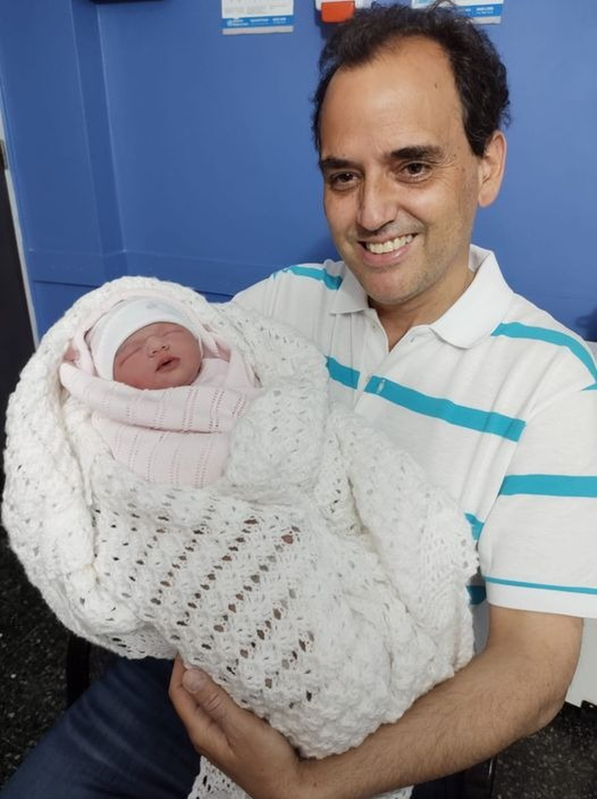 Nació Julieta Llamosas, hija del intendente y su esposa Carla Angeloni