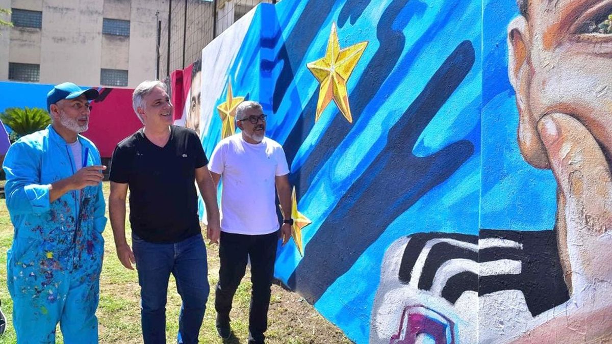 Dos murales retratan a cuatro cordobeses campeones del mundo