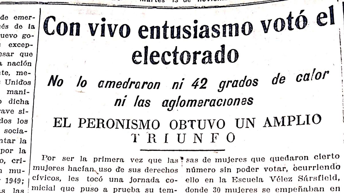 A 70 Años Del Voto Femenino Una Elección Marcada Por Un Calor Intenso