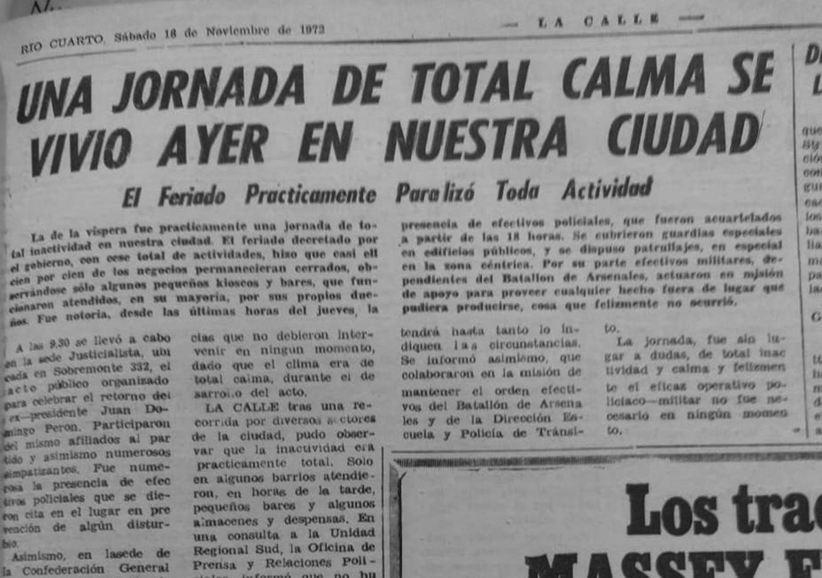 A 50 años del regreso de Perón al país: la mirada de un testigo ...
