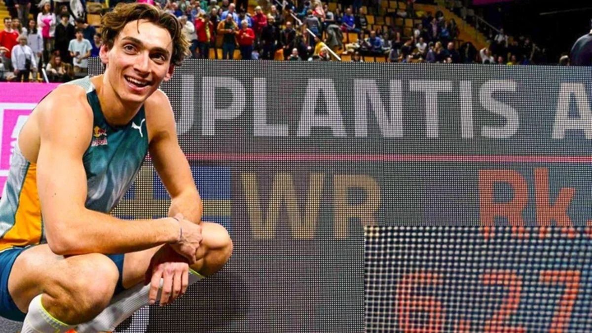 Armand Duplantis volvió a hacer historia en salto con garrocha con un ...