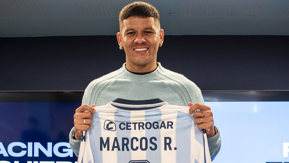 Racing presentó a Marcos Rojo como nuevo refuerzo