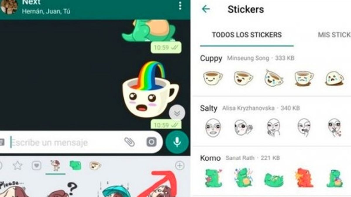 Cómo usar los nuevos y divertidos stickers de WhatsApp